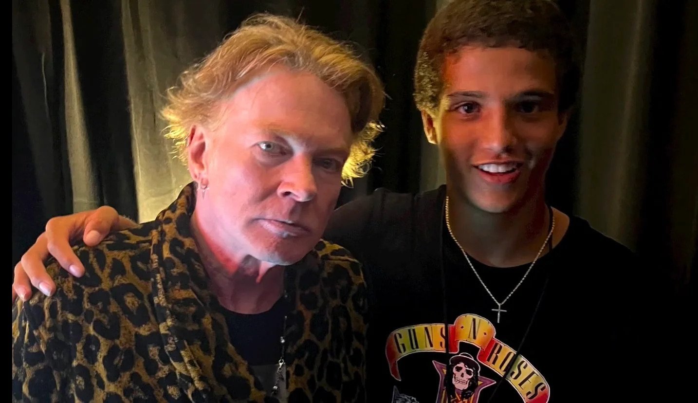 Axl Rose Looks Sad With Fans In New Photos