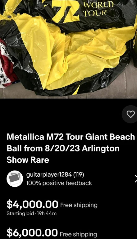 Metallica Beach Ball Sells For Insane Price