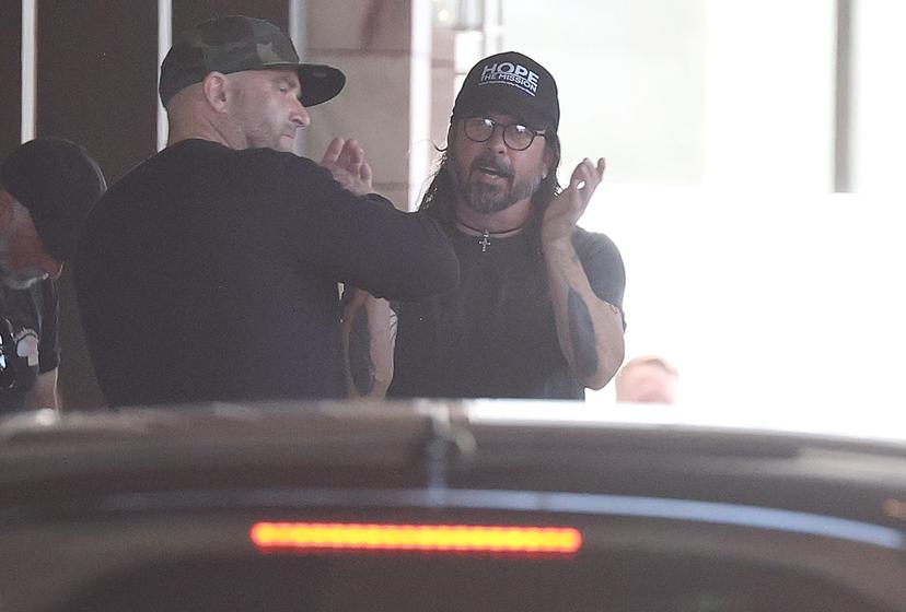 Dave Grohl Seen At Luxury Hotel In Photos